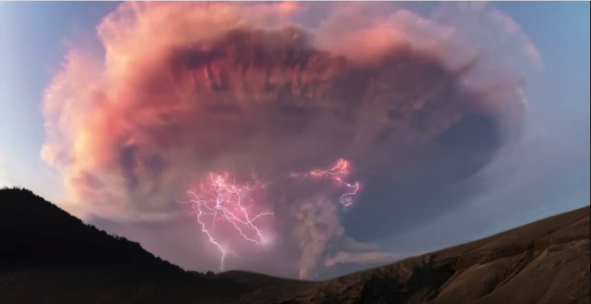 Lightning Storm Volcano