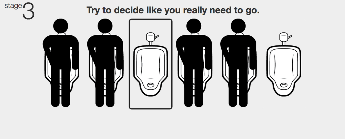 Urinal Etiquette Game - Urinal Man Game - Thrillist