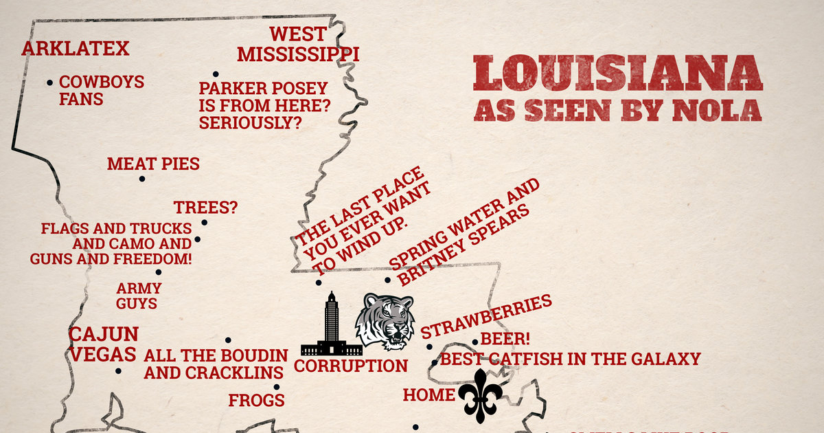 How New Orleans Sees the Rest of Louisiana - Thrillist