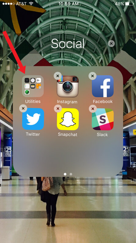 How to put a folder inside a folder on iOs9 - iPhone Folder Hacks And ...