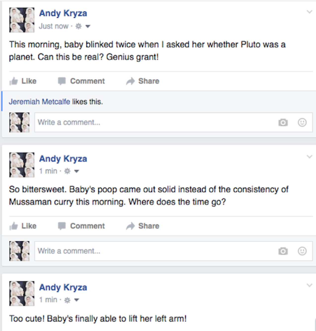 Baby Photos on Facebook - Worst Facebook Habits - Thrillist