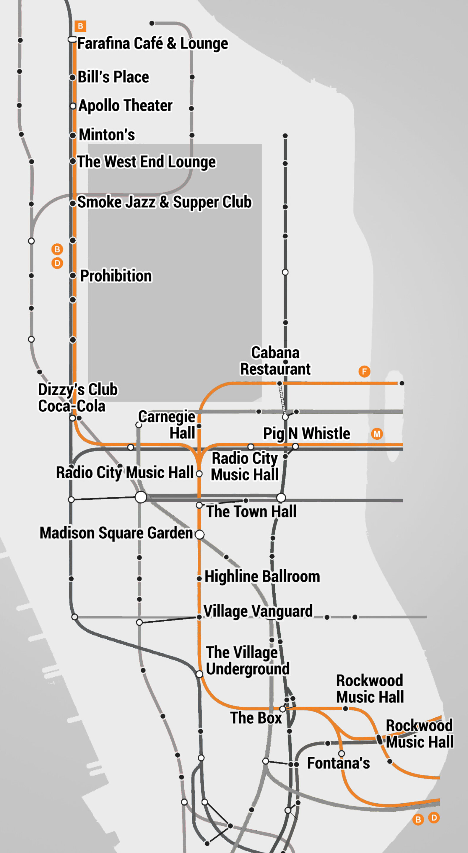 The Manhattan Subway Music Venue Map - Thrillist
