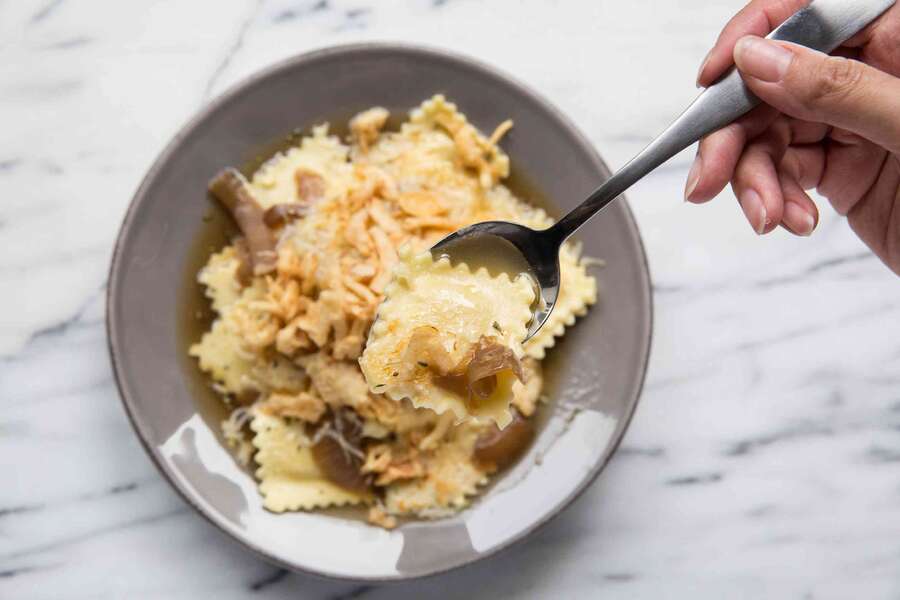 French Onion Soup Ravioli Recipe - Thrillist