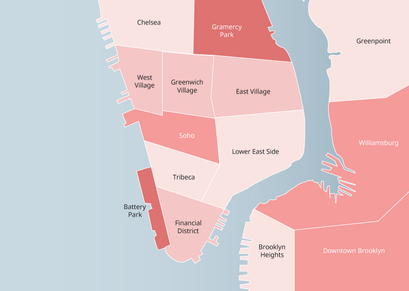 These Maps Show Where NYC Rents Skyrocketed This Year - Thrillist