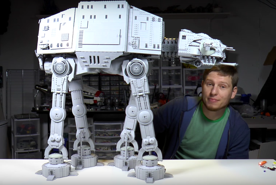 This Dude Built a Massive Star Wars AT-AT out of 6,000 LEGOs - Thrillist