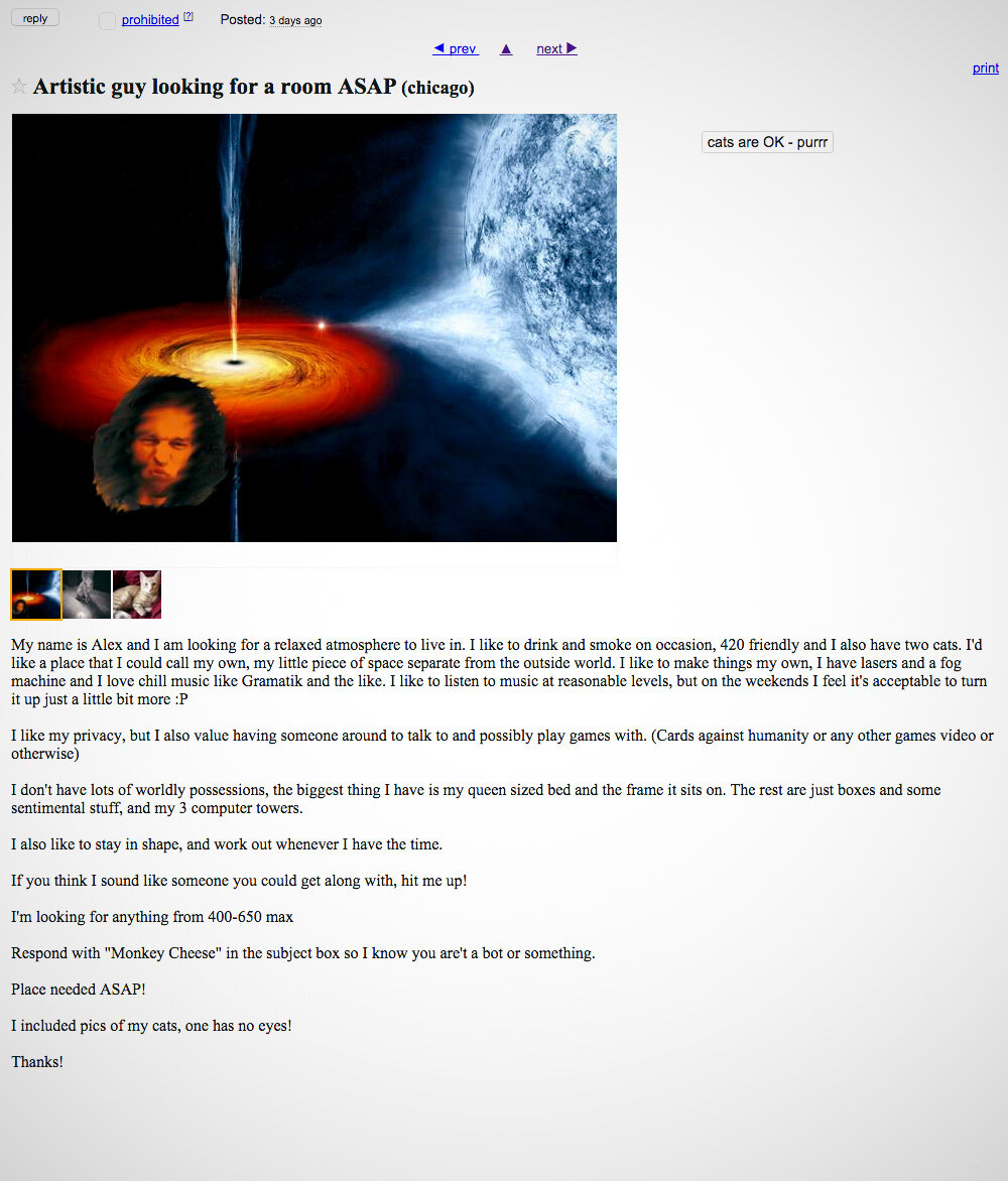 The Weirdest Chicago Roommate Ads on Craigslist - Thrillist