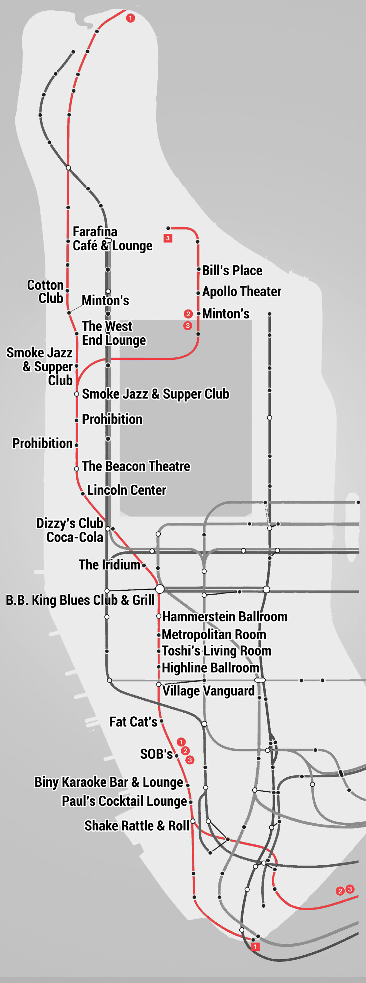 The Manhattan Subway Music Venue Map - Thrillist