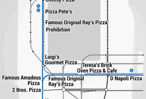 The Manhattan Pizza Slice Subway Map - Thrillist
