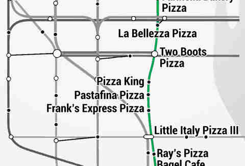 The Manhattan Pizza Slice Subway Map - Thrillist