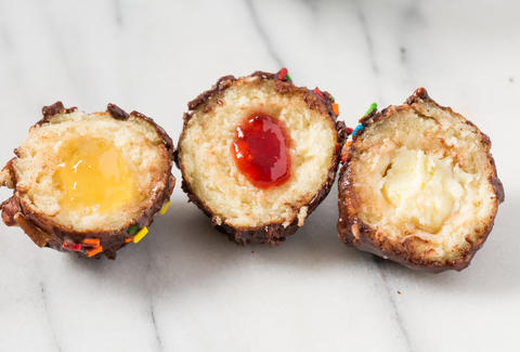How to Make Banana Split Donut Holes - Thrillist Snack Recipes