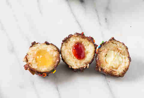 How to Make Banana Split Donut Holes - Thrillist Snack Recipes