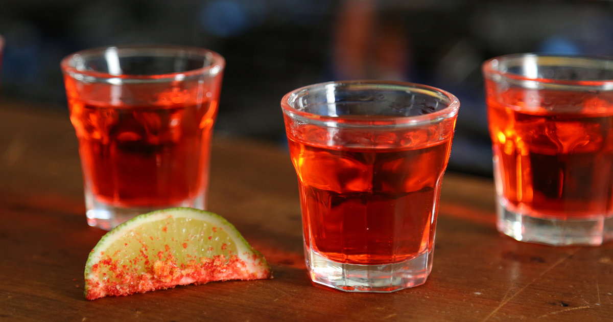 Flamin' Hot Tequila Shots Recipe - Thrillist