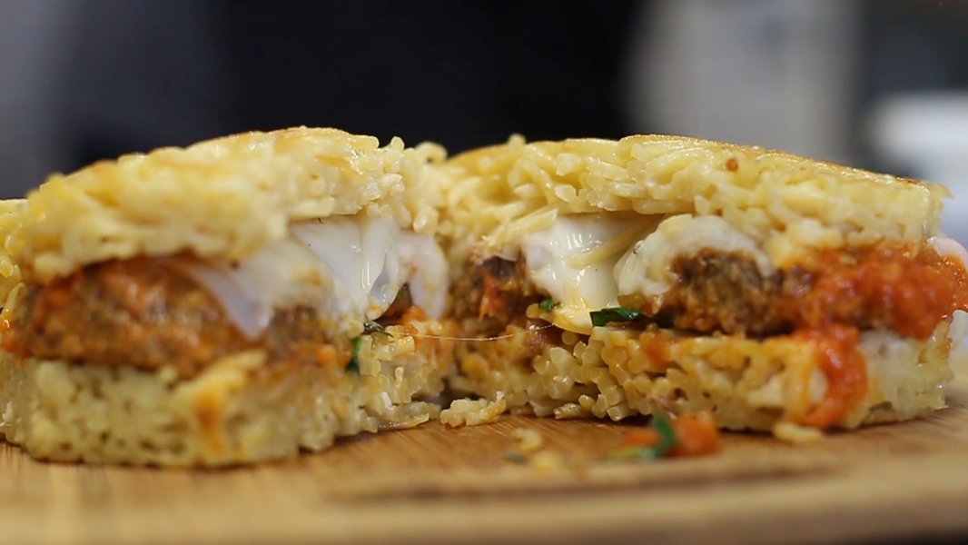 Spaghetti And Meatball Sandwich at LA's The Carving Board - Thrillist