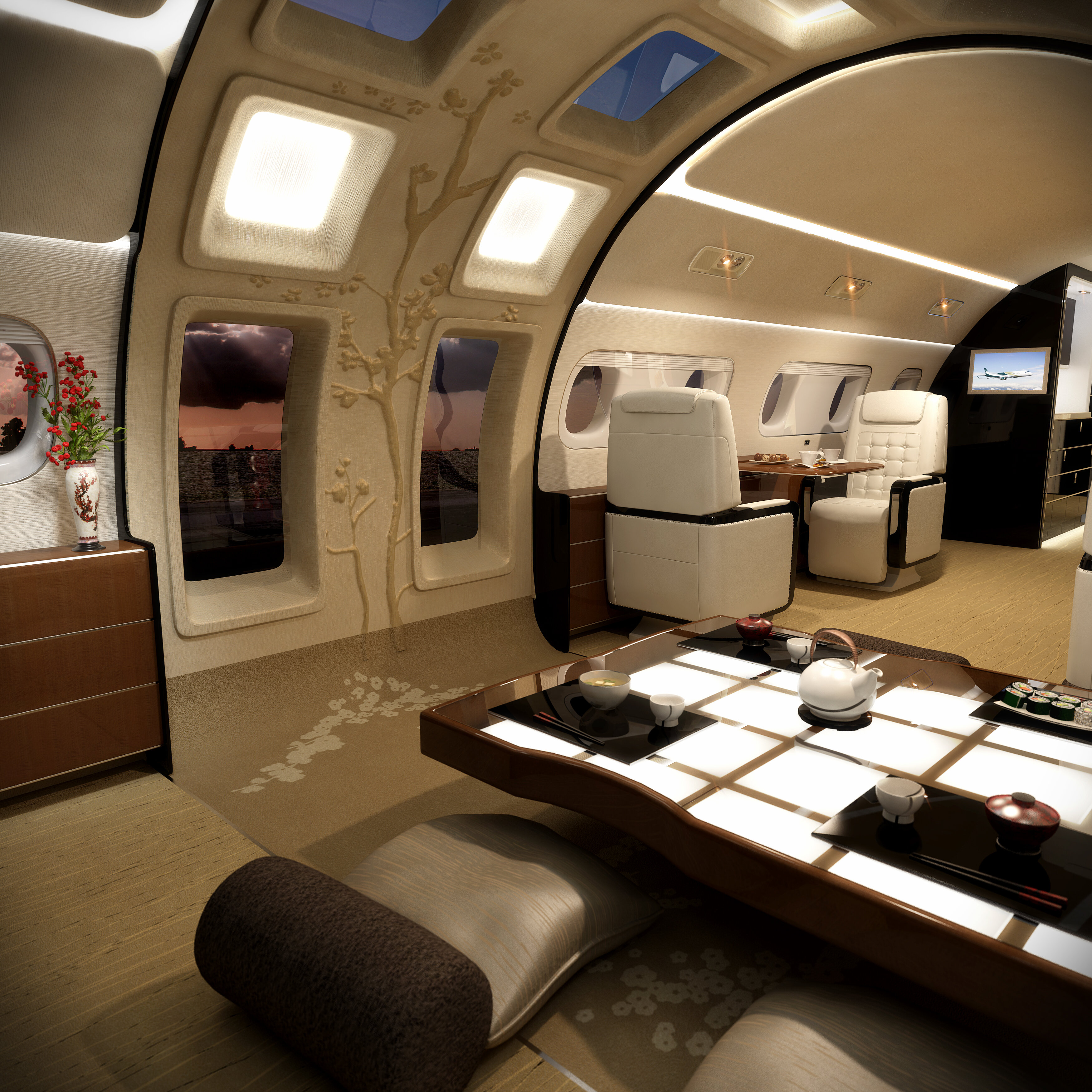 Kyoto Airship Private Jet With Wraparound Windows - Thrillist