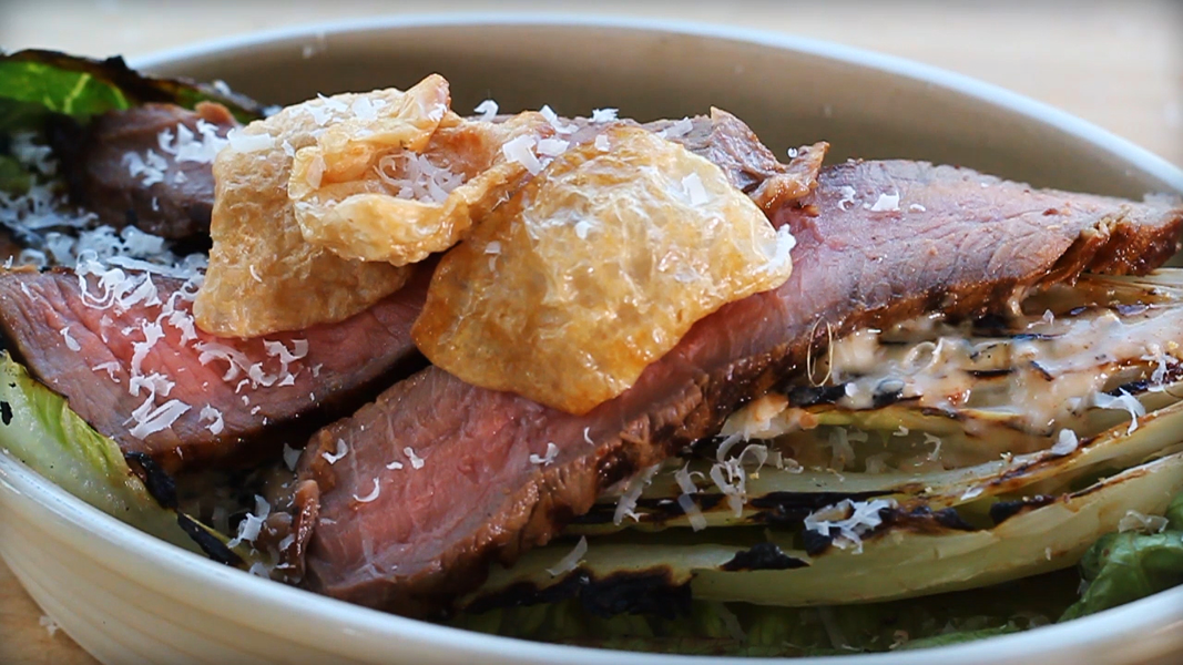 Grilled Caesar Salad Recipe Video BBQ Tricks - Thrillist
