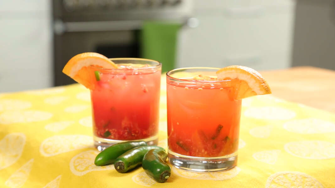 Spicy Raspberry Paloma Cocktail Recipe Video - Thrillist