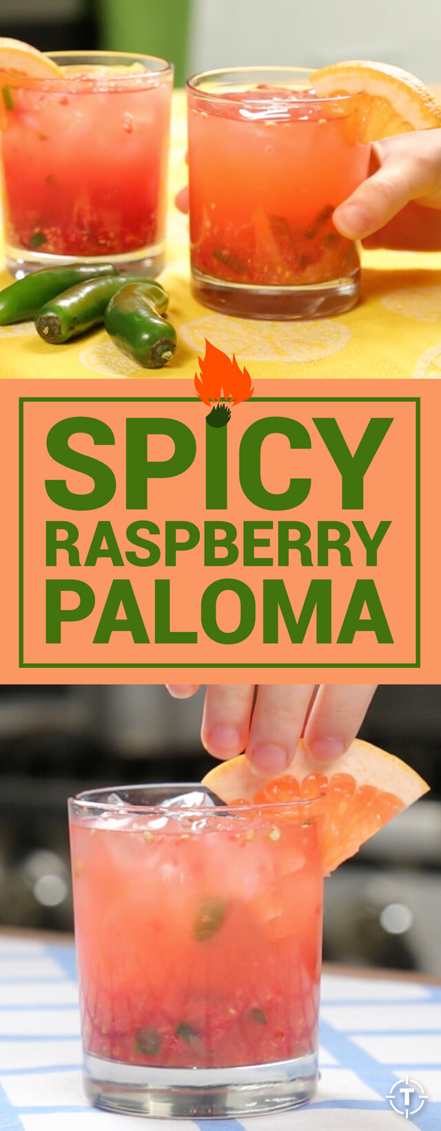 Spicy Raspberry Paloma Cocktail Recipe Video - Thrillist