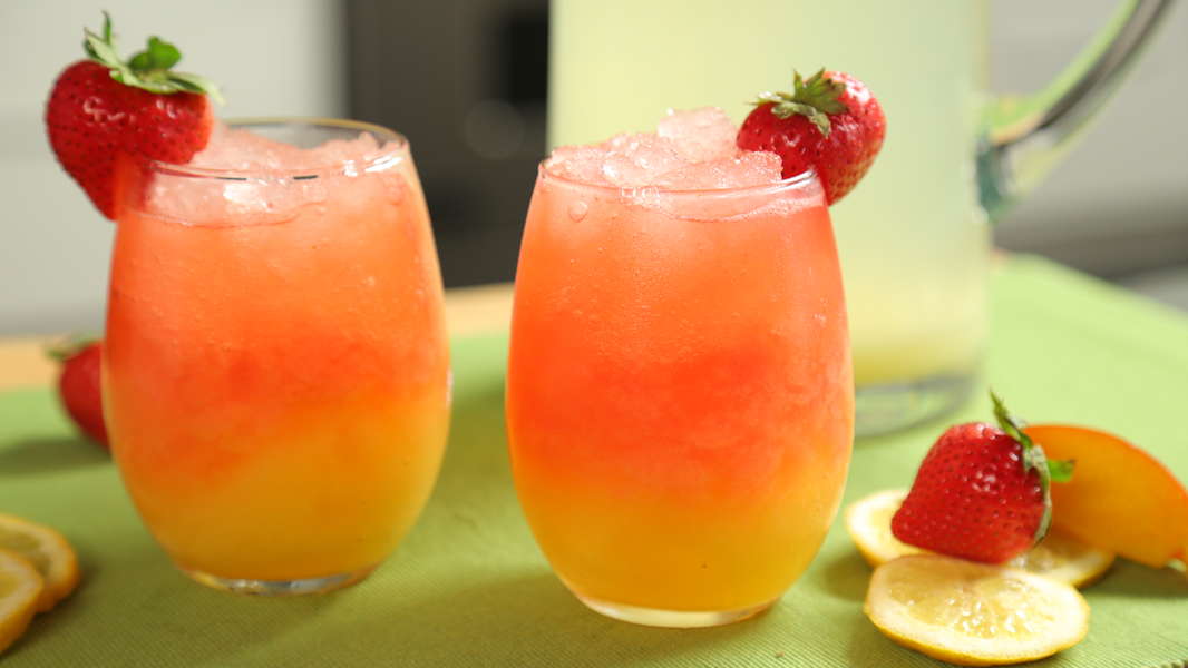 Layered Lemonade Drop Slushy Cocktail Recipe Video - Thrillist