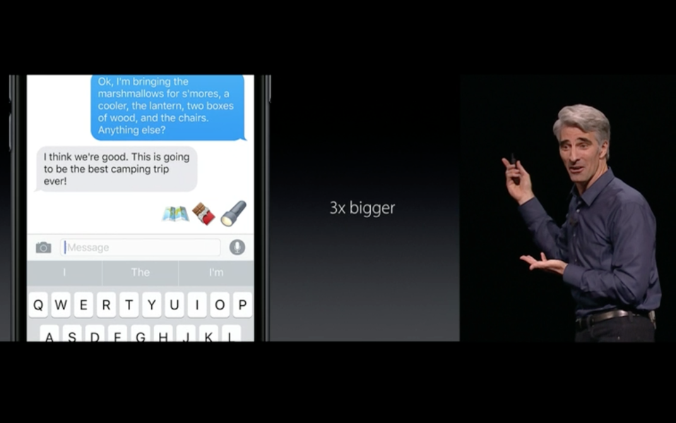 Apple iOS 10 Messages Features, Including Bigger Emoji and iMessage App ...