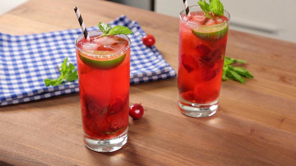 Pucker Up For These Cherry Lime Mojitos