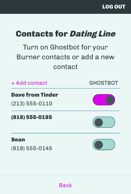Ghostbot Text Message App for Burner Texts Back So You Don't Have To ...