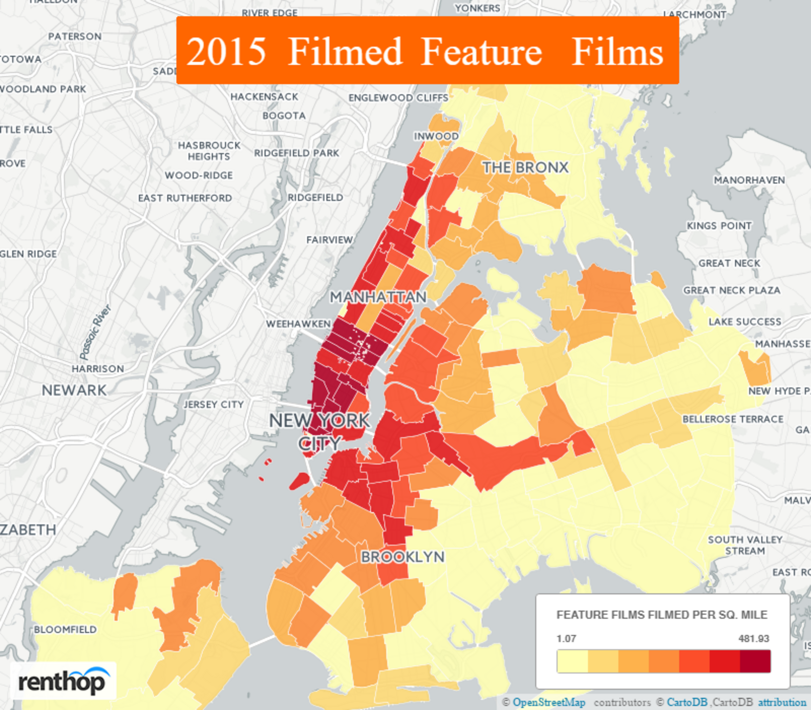 Renthop Maps Show Areas of NYC with the Most Filming Locations - Thrillist