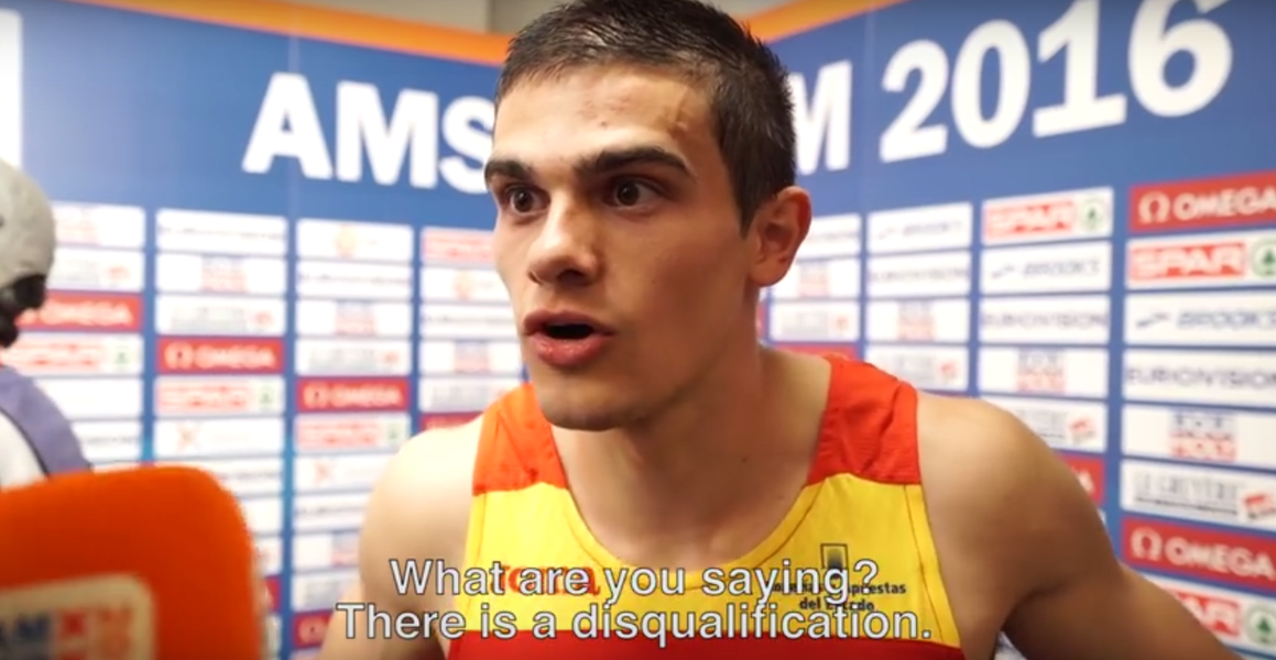 Spanish Sprinter Discovers On-Air That He's Won Gold - Thrillist