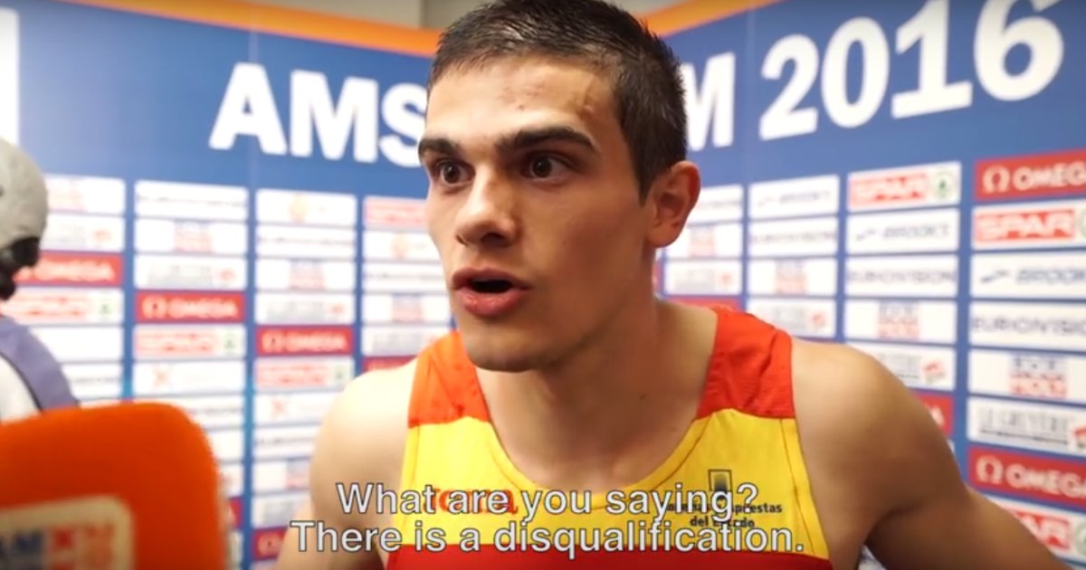 Spanish Sprinter Discovers On-Air That He's Won Gold - Thrillist