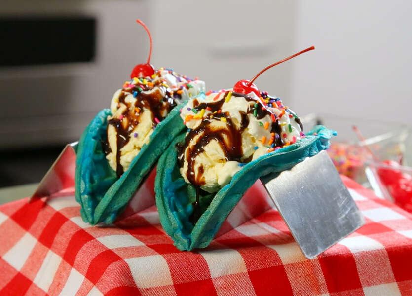 Waffle Taco Sundae Recipe Video - Thrillist