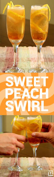 Sweet Peach Swirl Cocktail Recipe Video - Thrillist
