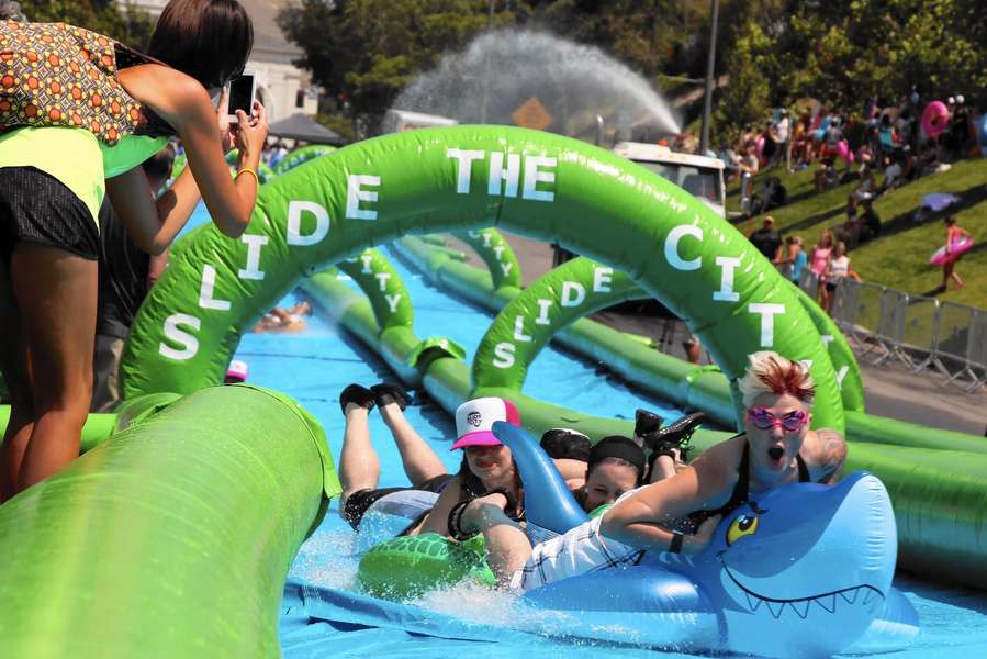 Slide the City 2016 Is a Giant Slip and Slide Event in Chicago, IL ...