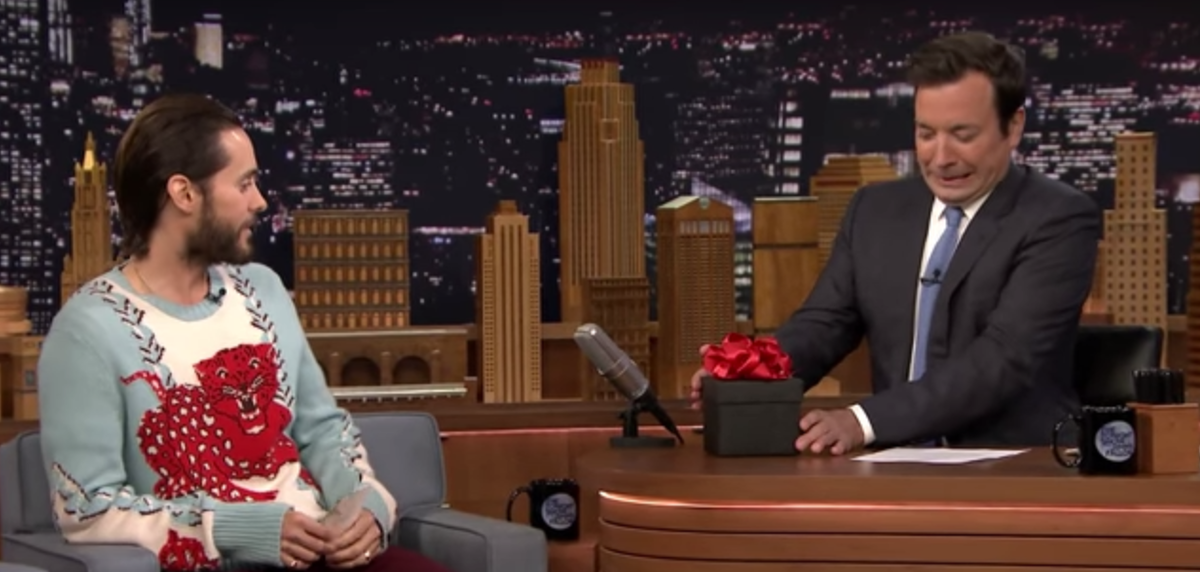 Jared Leto Scared Jimmy Fallon With a Gift From The Joker - Thrillist