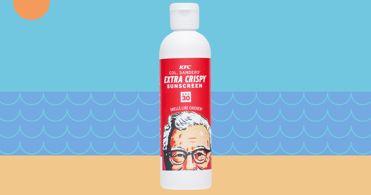 New KFC Extra Crispy Sunscreen Smells Like Fried Chicken, Not Edible ...
