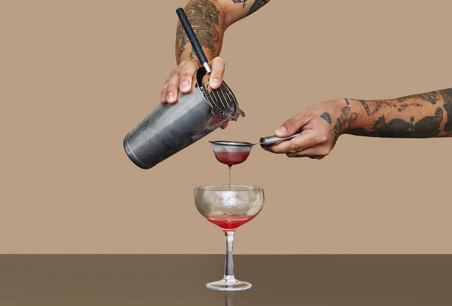 How to Double-Strain a Cocktail - Thrillist