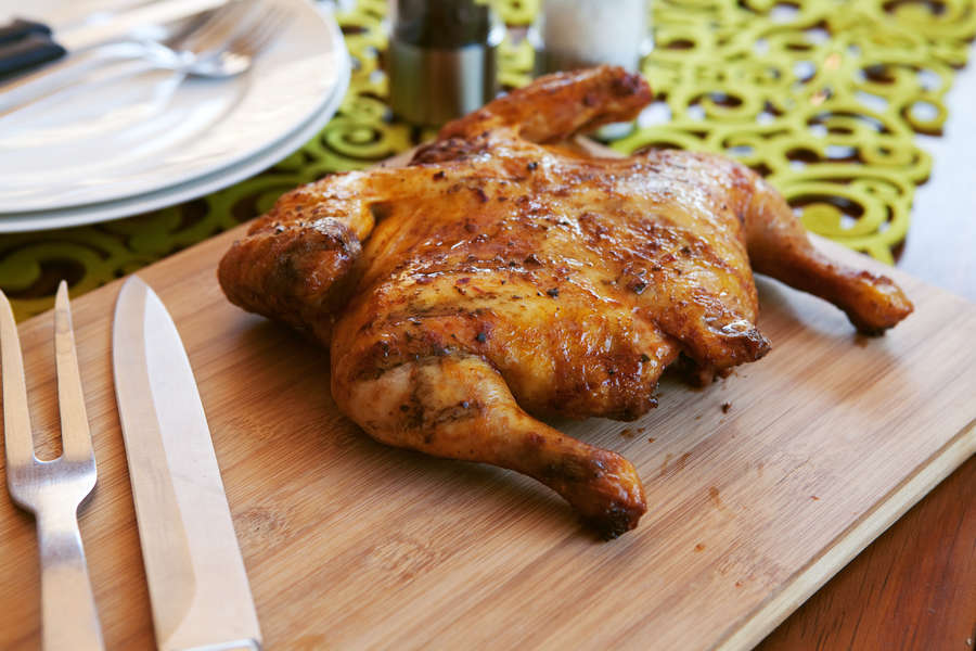 How to Cook a Whole Chicken in a Half Hour - Thrillist