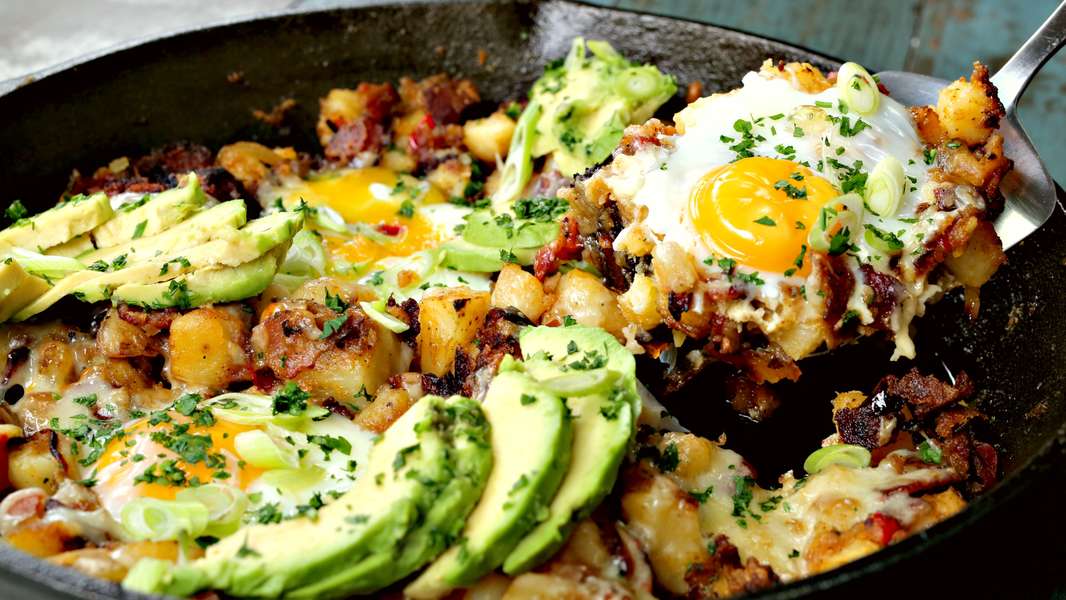 Bacon and Egg Breakfast Hash Recipe Video - Thrillist