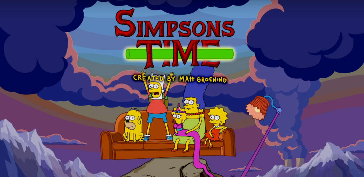 The Simpsons Couch Gag Does Adventure Time Ahead of Season 28 Premiere ...