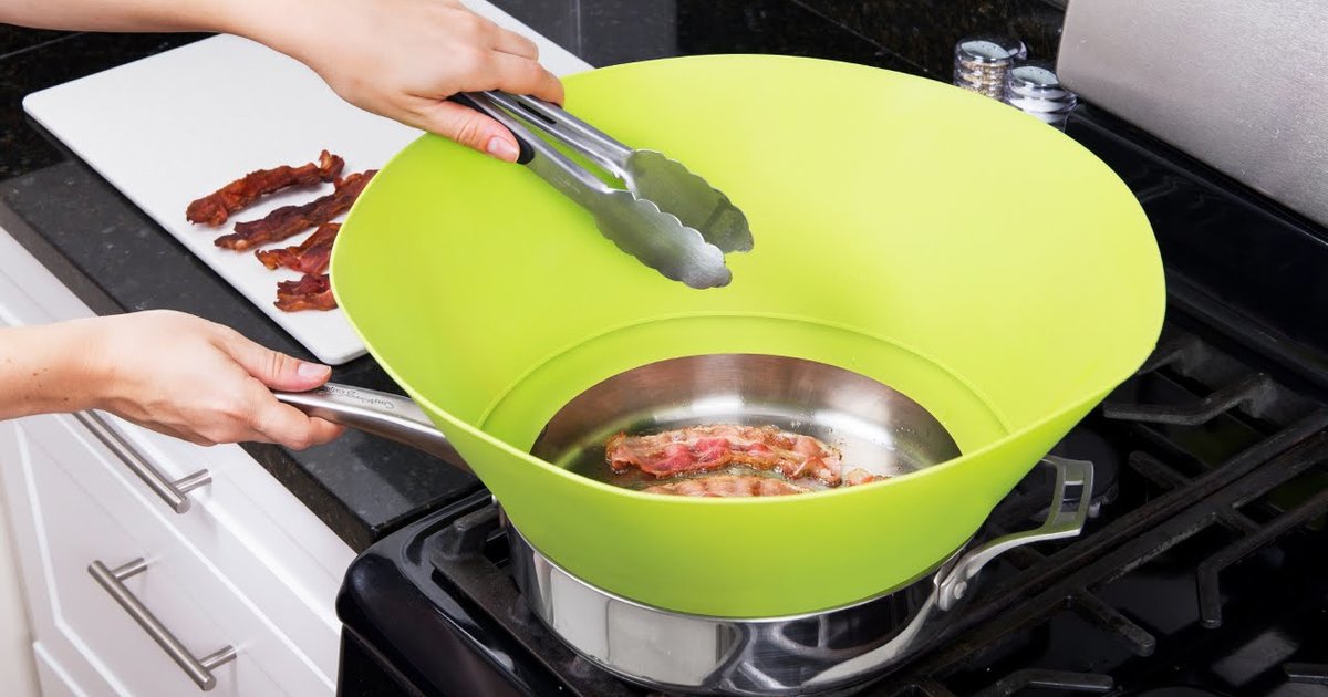 Frywall Cooking Shield Will Save You From Bacon Grease - Thrillist