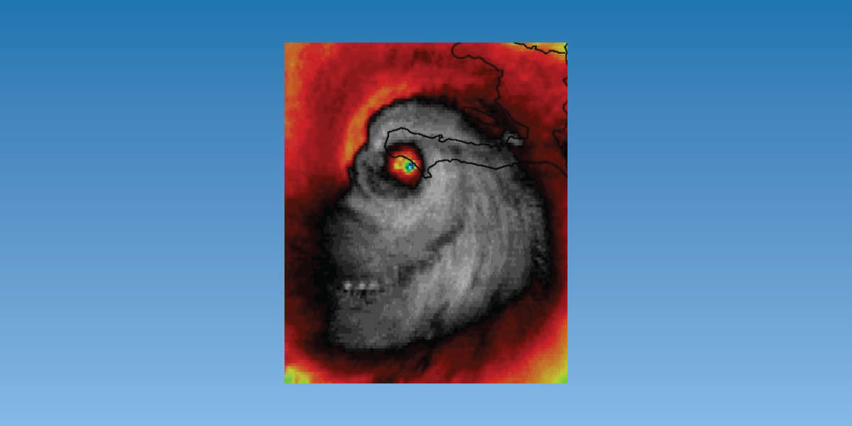 Hurricane Matthew Looks Like a Skull in Infrared Photo - Thrillist