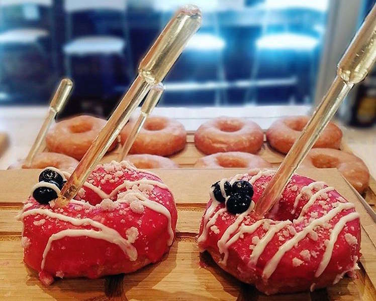 Boozy Donuts from Habitat Doughnut Dispensary Come with Built-In Shots ...