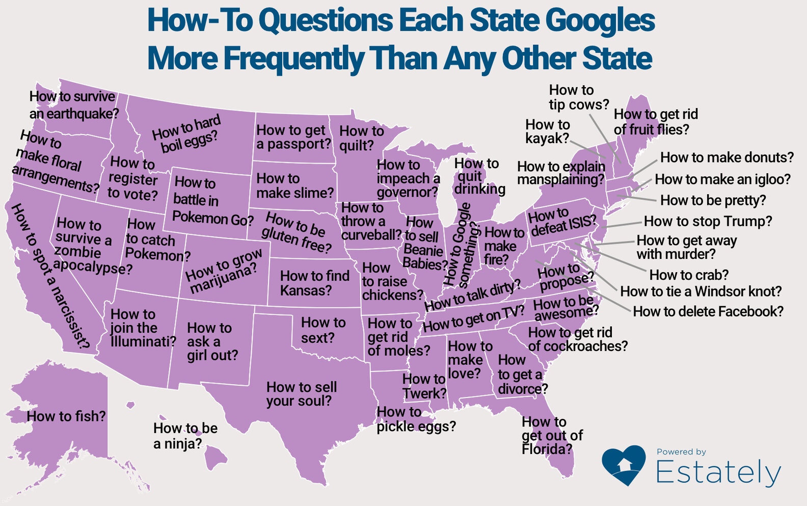 The Most Common "How To" Searches in Each State - Thrillist