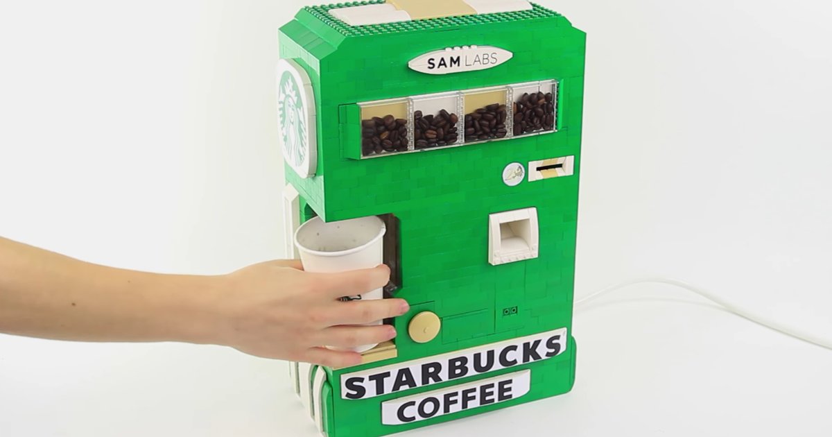 LEGO Coffee Starbucks Vending Machine by Astonishing Studios Is Nuts ...