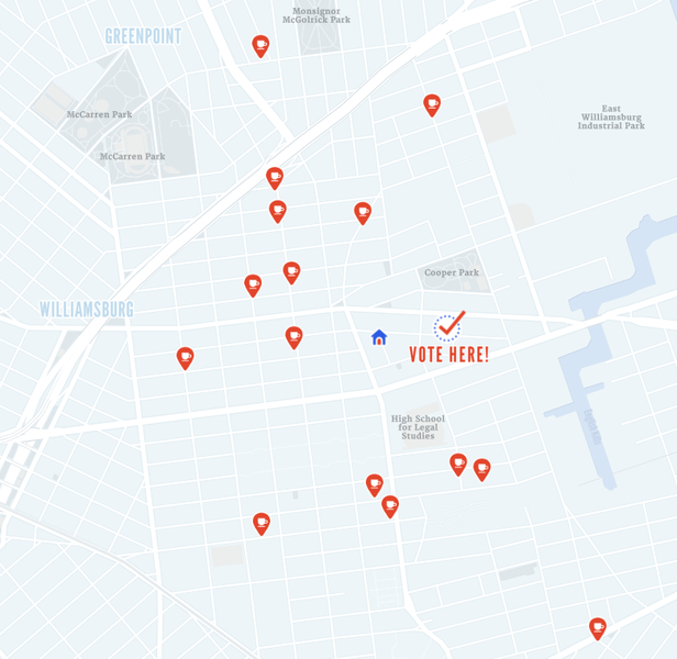 Foursquare's Election Map Tracks Polling Places, Bars and Coffee Shops ...