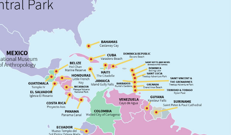 Tourist Destinations Of World Map - Infoupdate.org