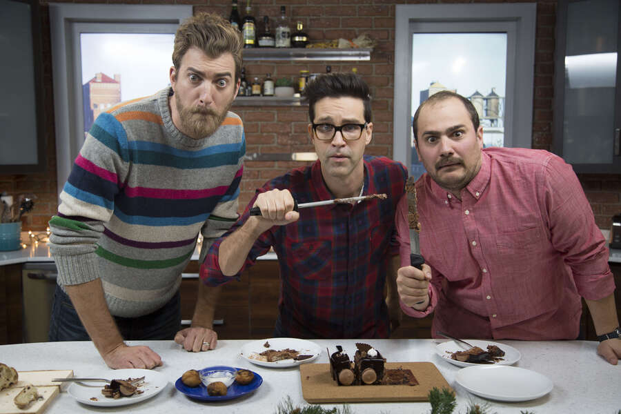 Watch Buddy System Stars Rhett & Link Try Weird Holiday Desserts ...