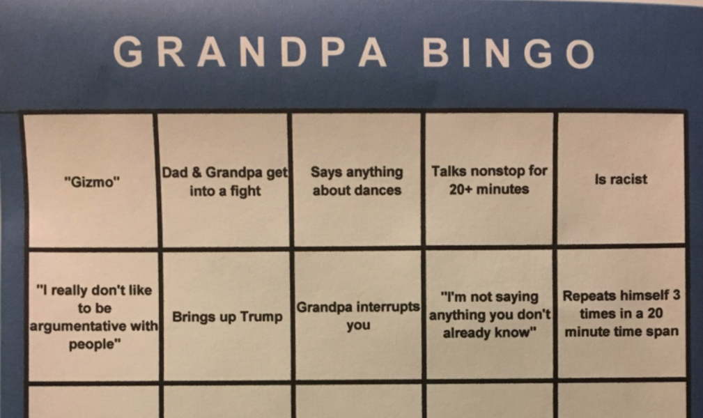 Grandpa Bingo Is the Perfect Game For Holiday Gatherings - Thrillist