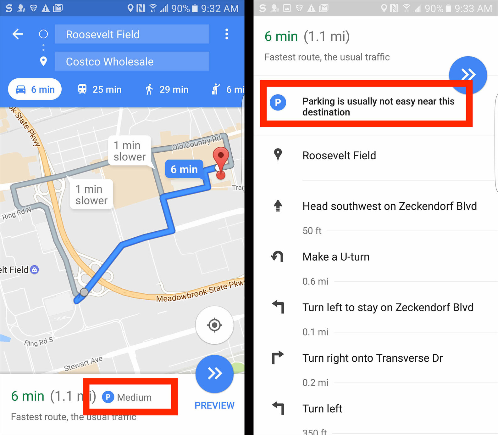 Google Maps Beta Testing In-App Parking Recommendations - Thrillist