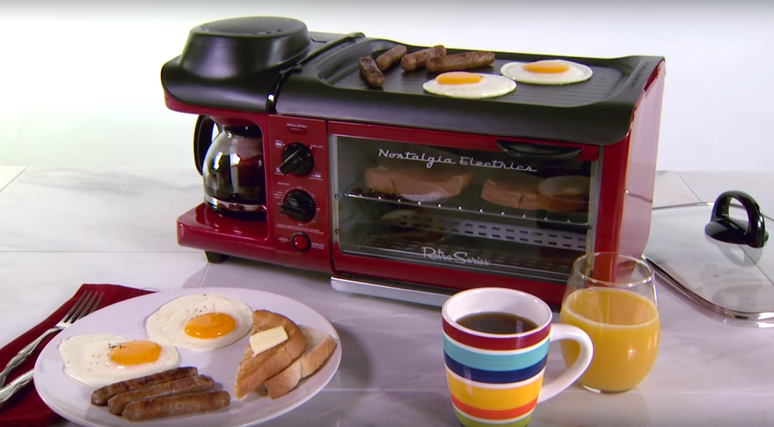 Retro 3-In-1 Breakfast Station Will Cook Your Whole Damn Breafast ...