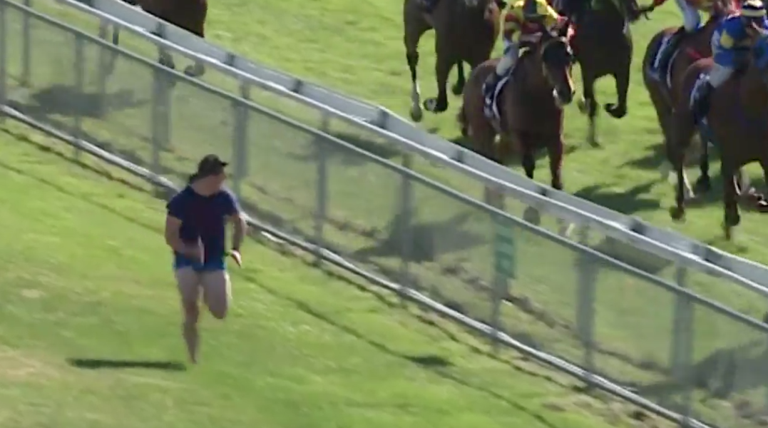 Of Course This Guy Hurt Himself Trying to Join a Horse Race - Thrillist