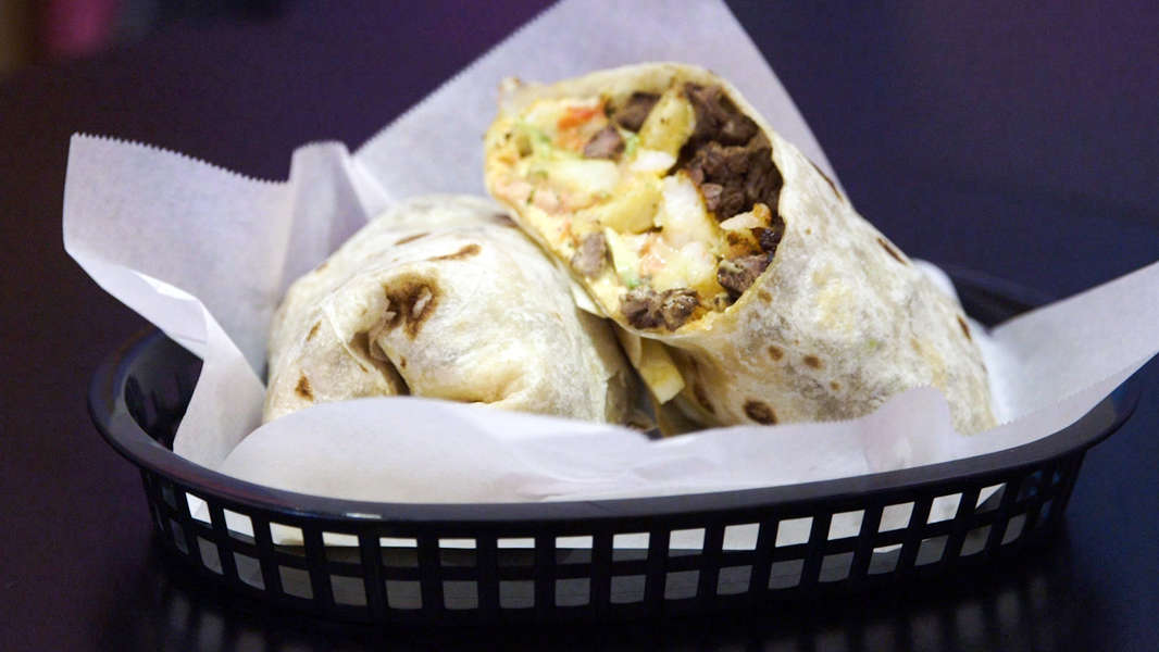 Inside Lucha Libre Taco Shop's Surfin' California Burrito in San Diego ...